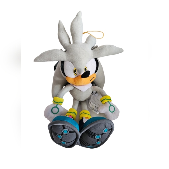 Toys | Sonic The Hedgehog Silver Sonic Plush Toy 14 Great Eastern ...